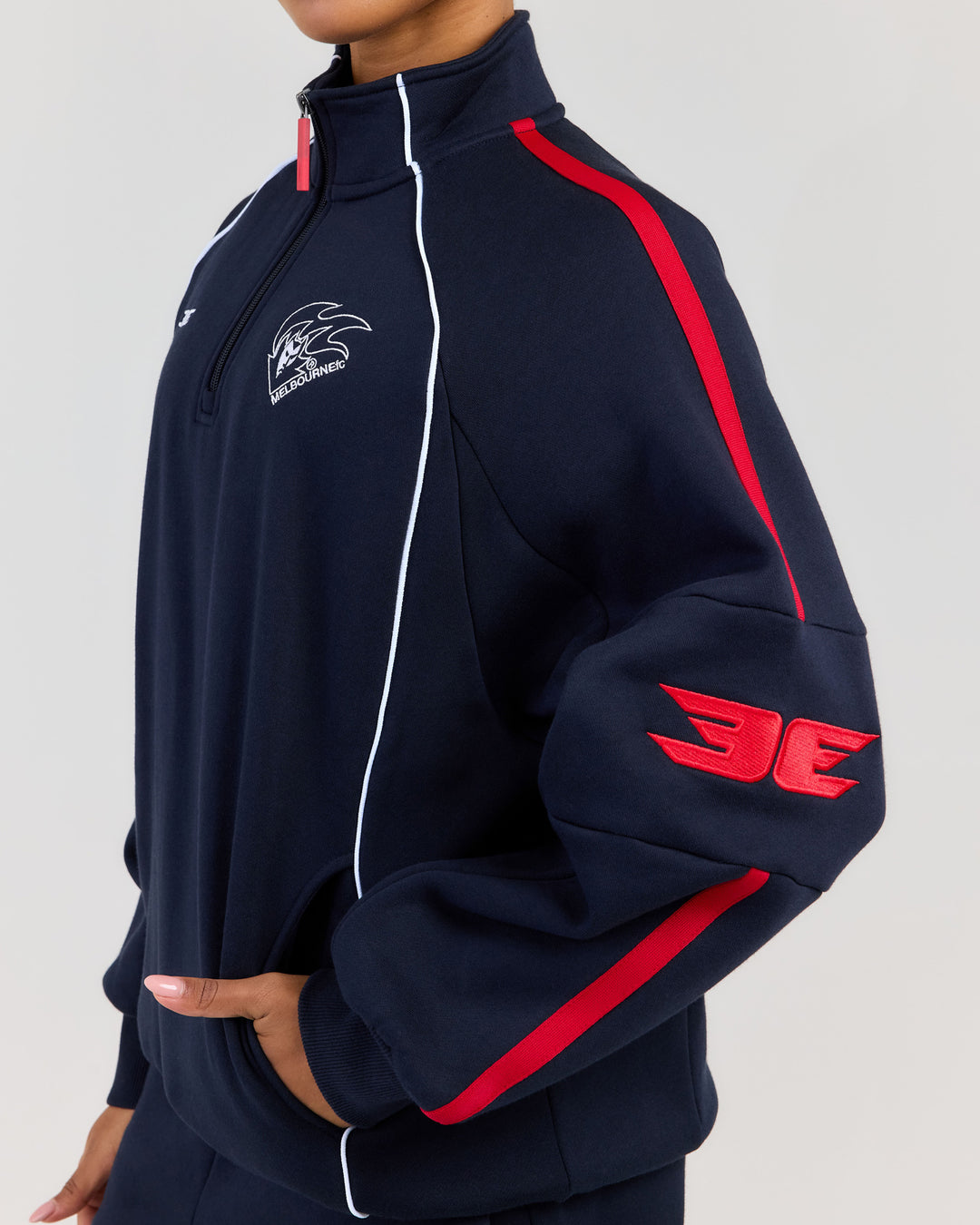 AFL x EE Retro 1/4 Zip - Melbourne – Elite Eleven