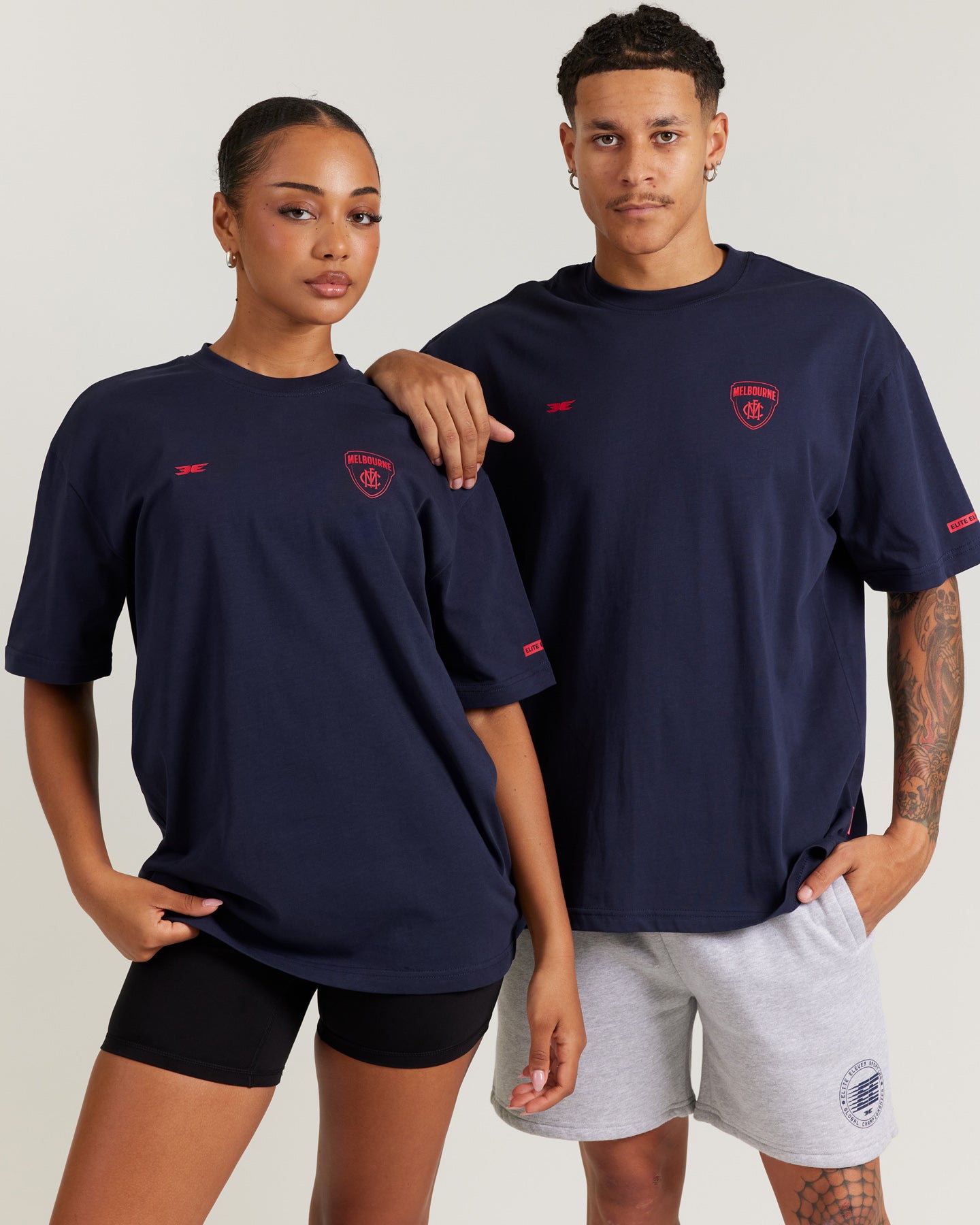 AFL x EE Oversized Tee - Melbourne – Elite Eleven