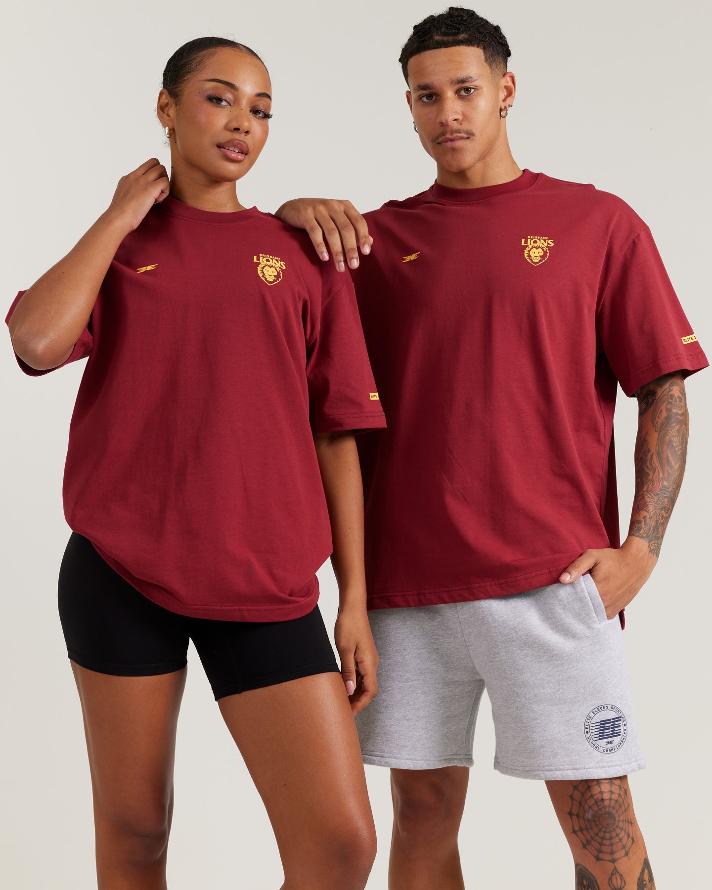AFL x EE Oversized Tee - Brisbane – Elite Eleven