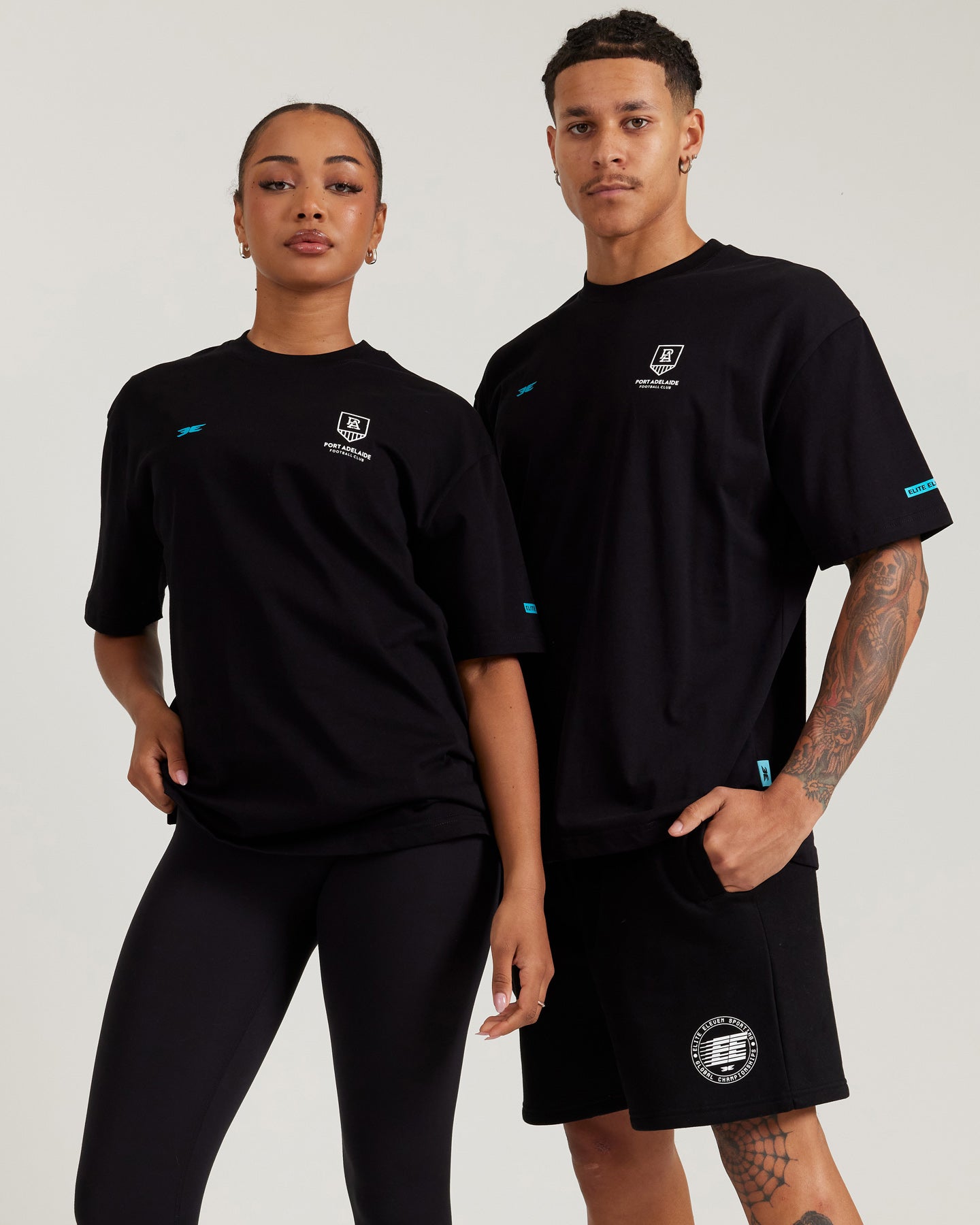 AFL x EE Oversized Tee - Port Adelaide – Elite Eleven