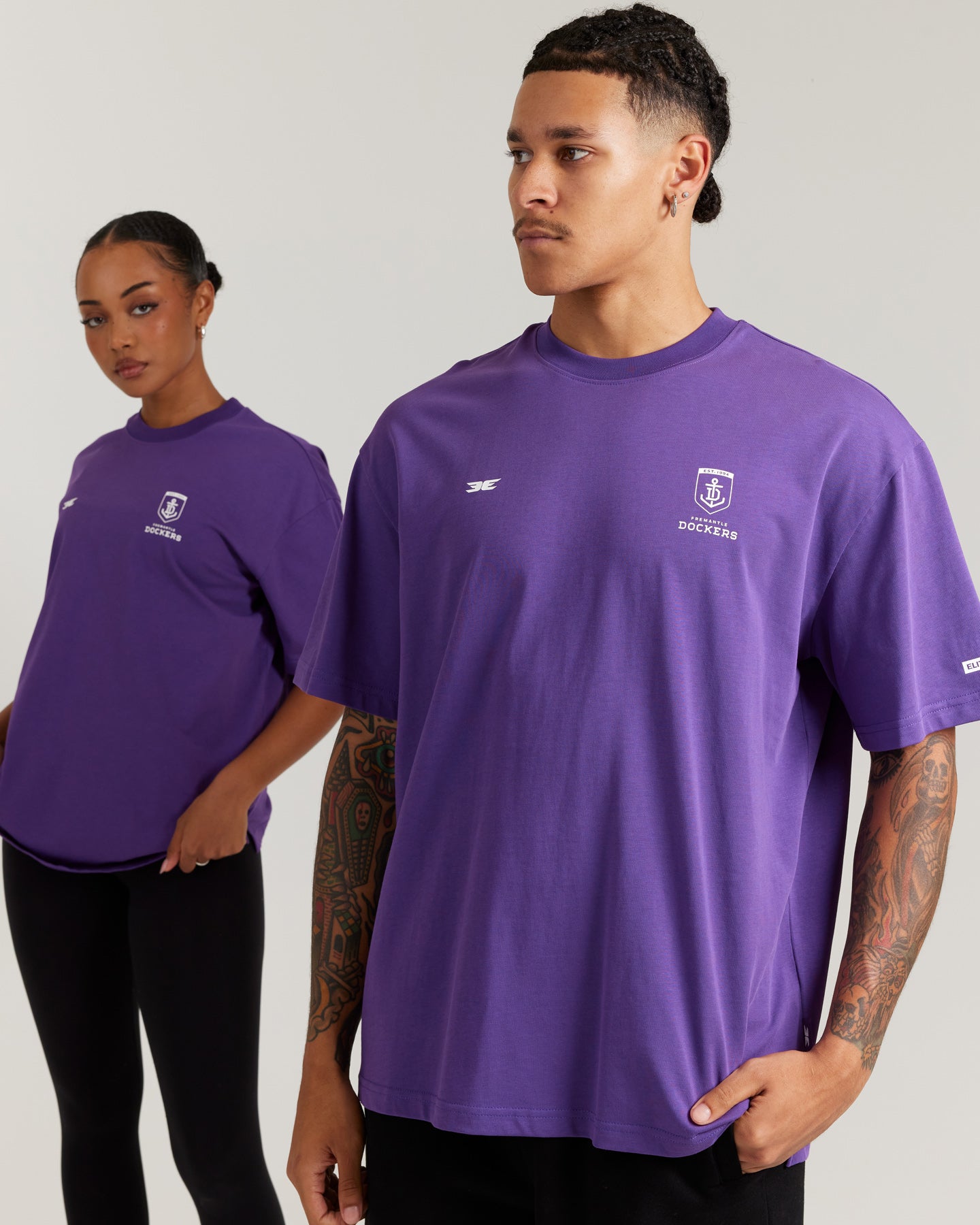 AFL x EE Oversized Tee - Fremantle – Elite Eleven