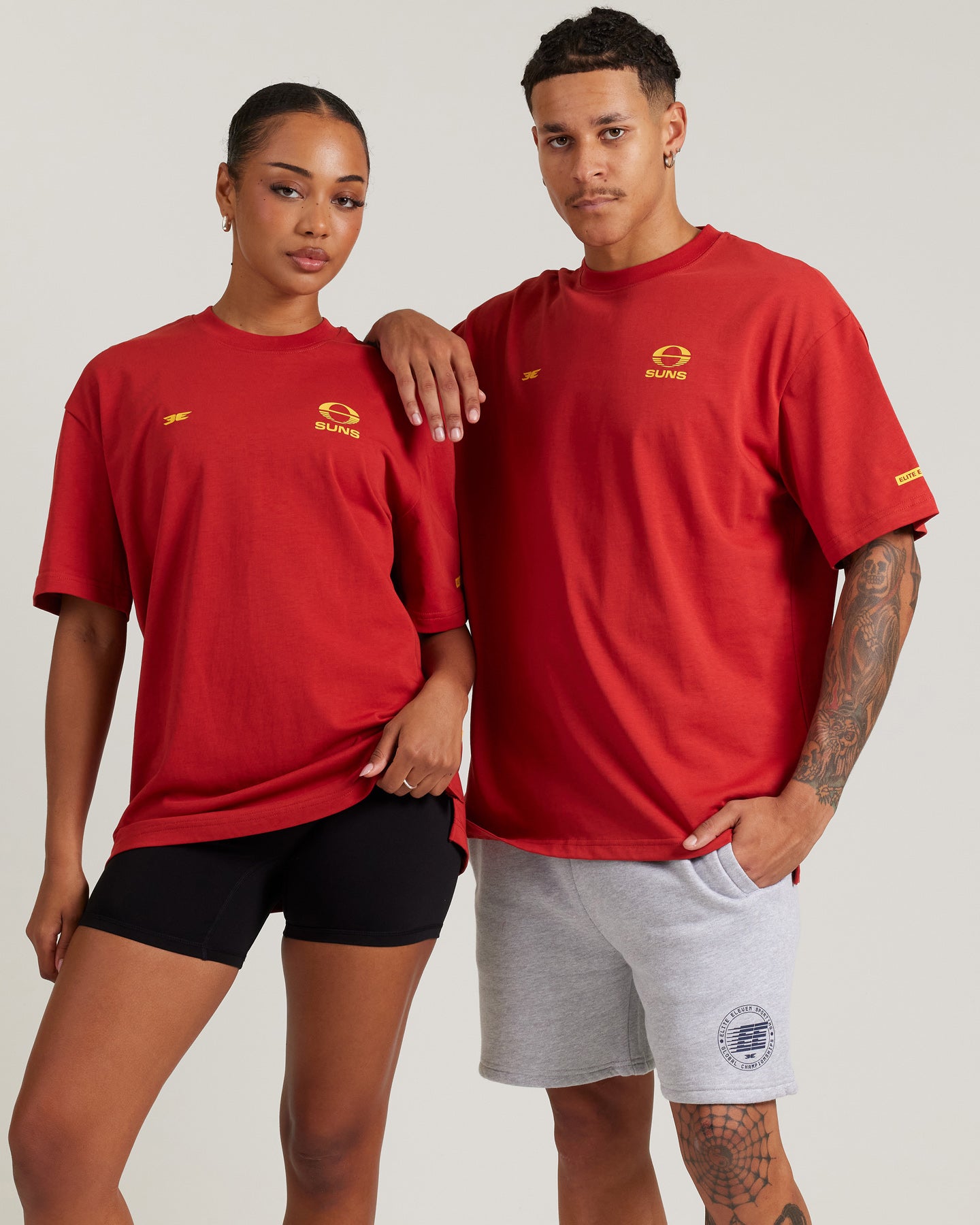 AFL x EE Oversized Tee - Gold Coast SUNS – Elite Eleven