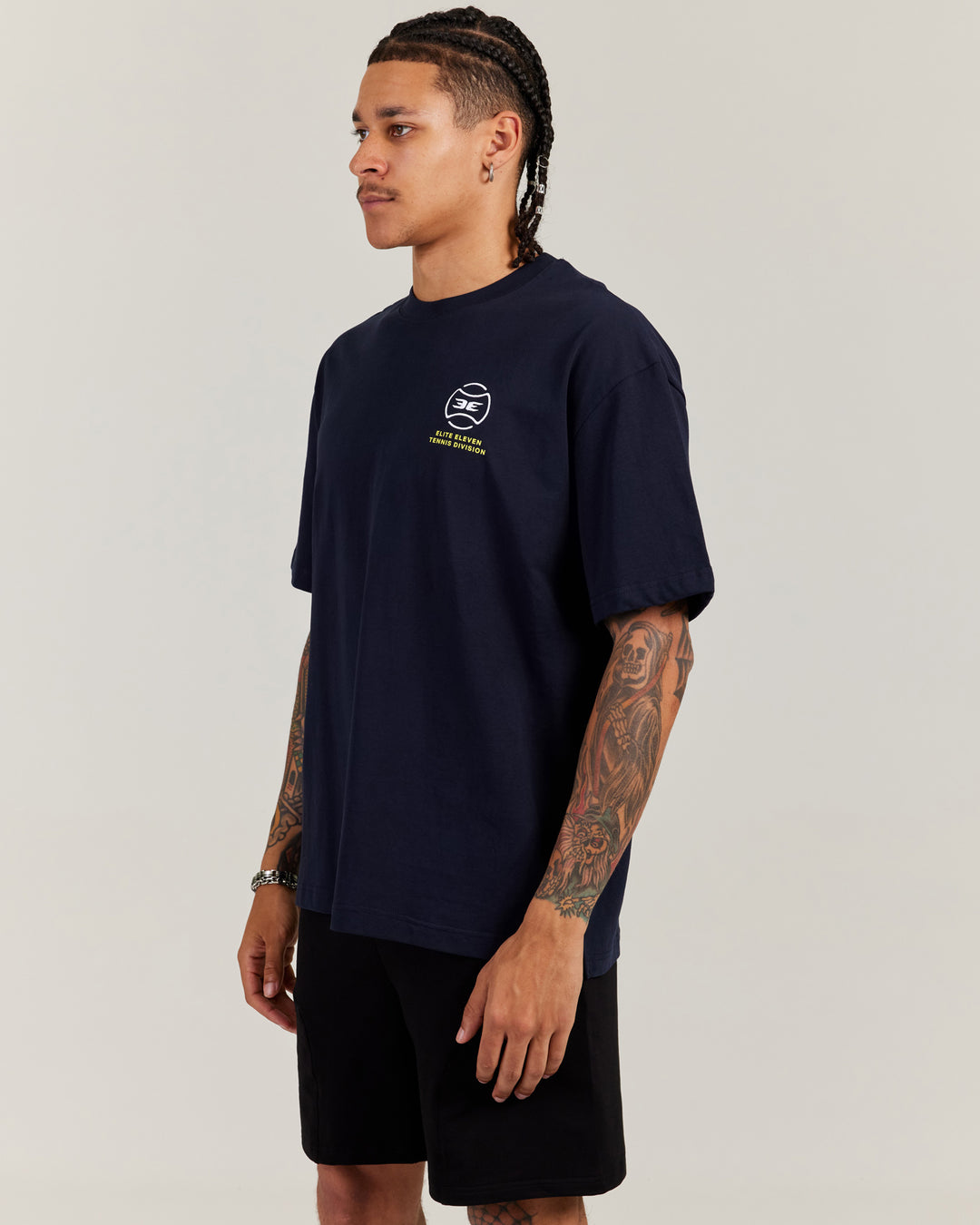 Men's Oversized Clubhouse Tee - Navy – Elite Eleven