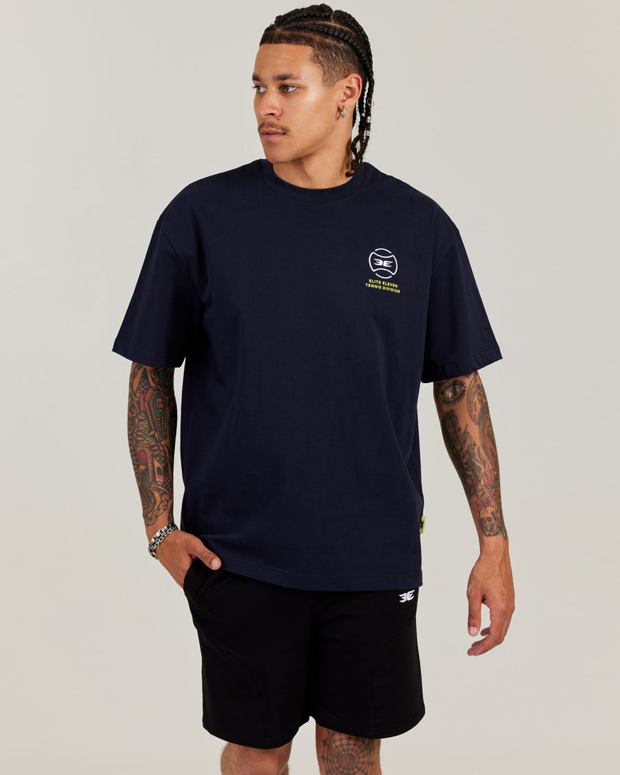 Men's Oversized Clubhouse Tee - Navy – Elite Eleven