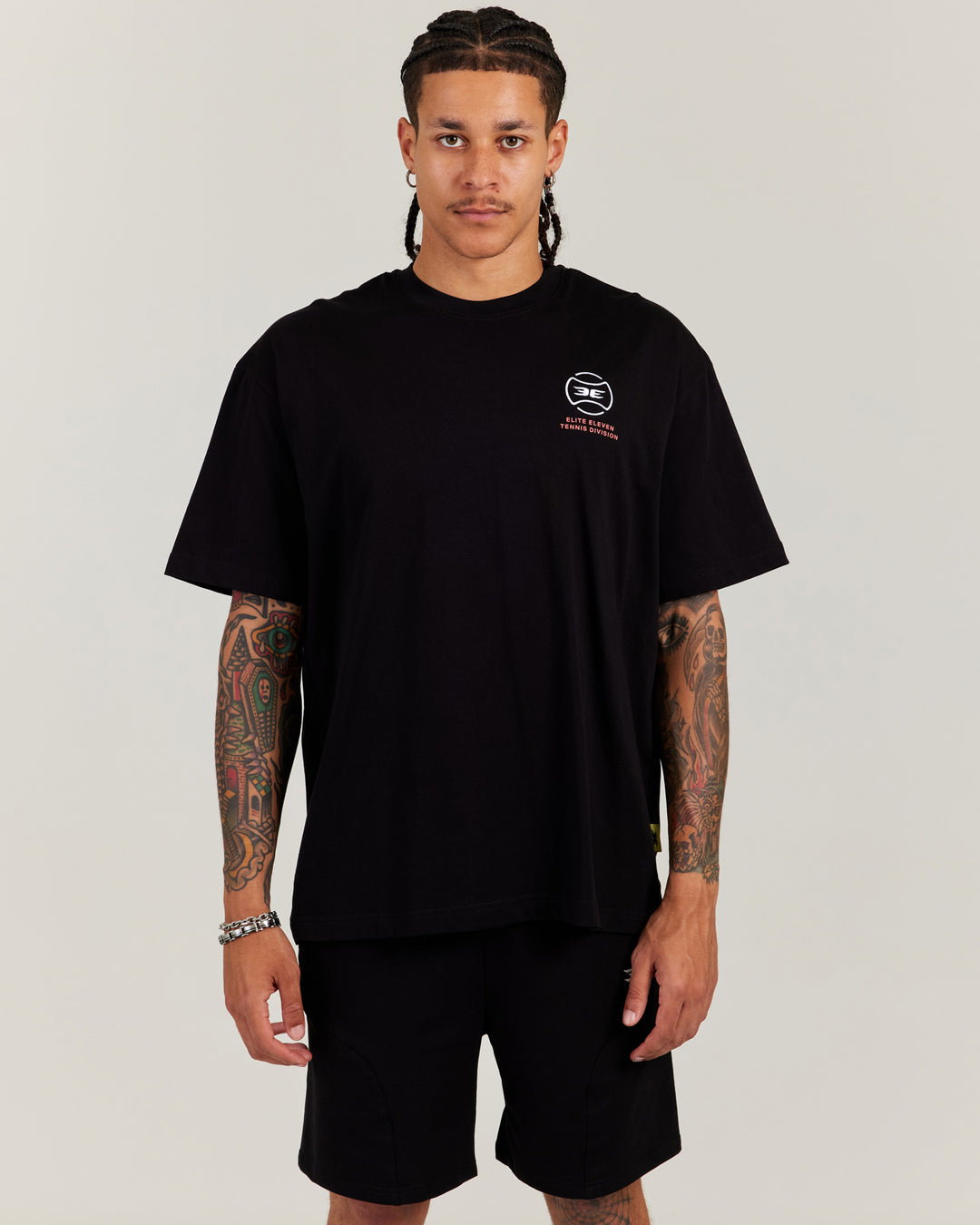 Men's Oversized Clubhouse Tee - Black – Elite Eleven