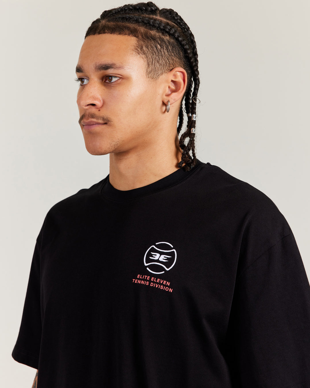 Men's Oversized Clubhouse Tee - Black – Elite Eleven