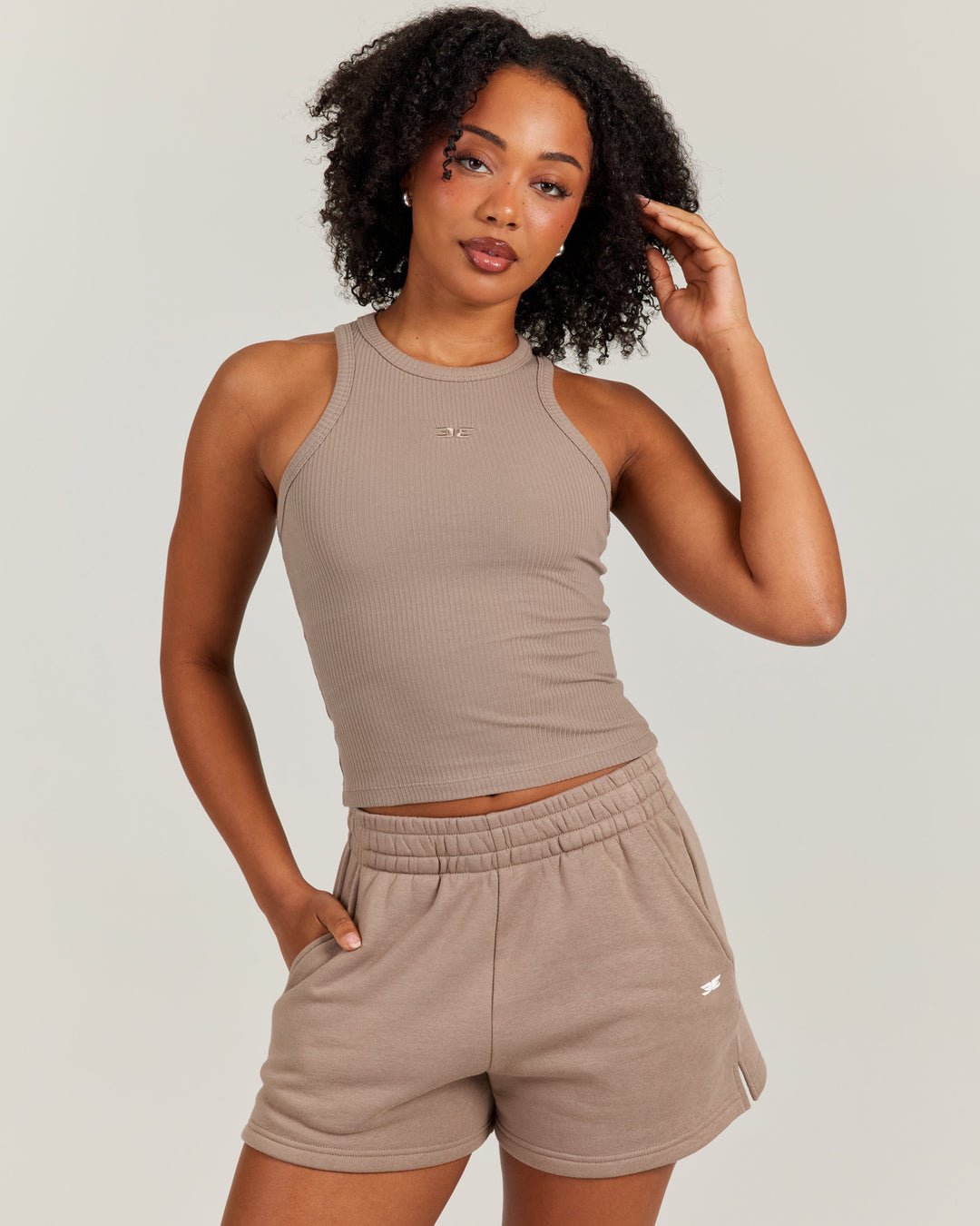 Ribbed Singlet - Toasted Cashew – Elite Eleven