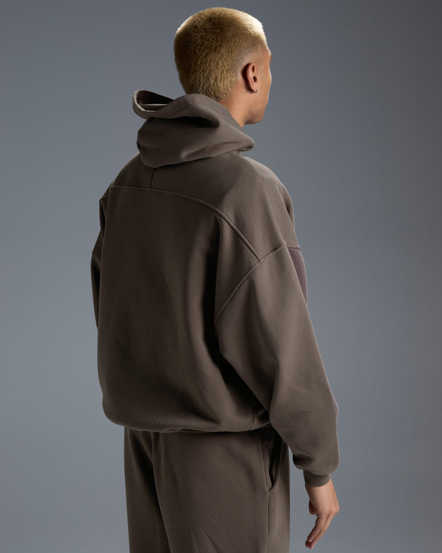 Premium Heavyweight Unisex Zip Through - Dark Taupe – Elite Eleven