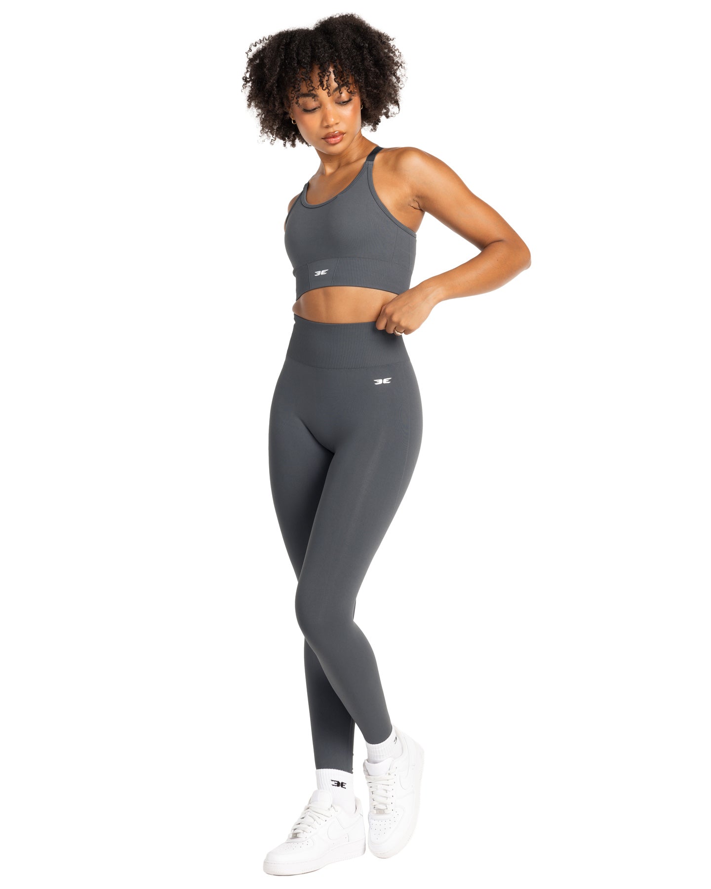 Elite Seamless V2 Leggings - Grey (Subtle Scrunch) – Elite Eleven