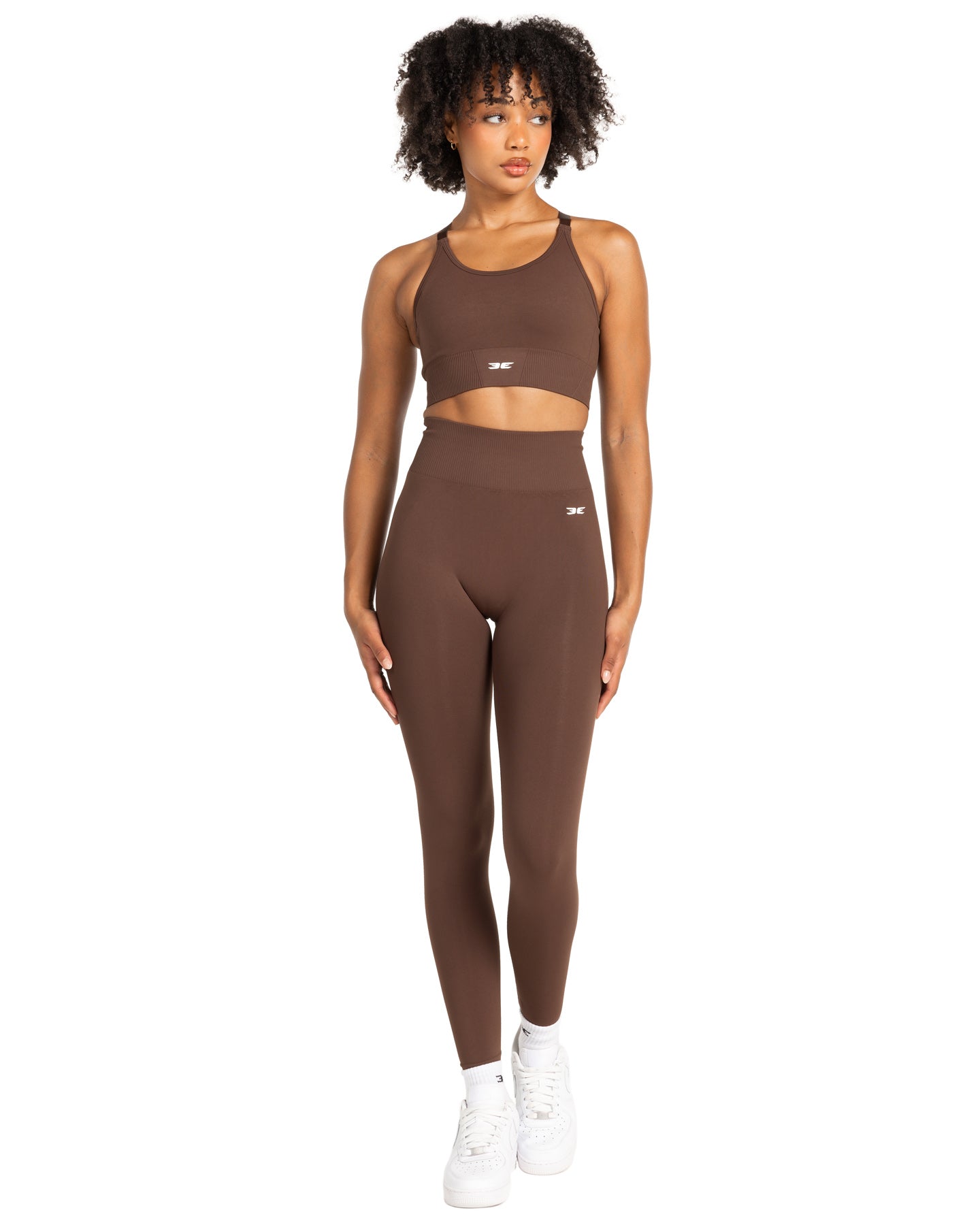 Elite Seamless V2 Leggings - Chocolate (Subtle Scrunch) – Elite Eleven