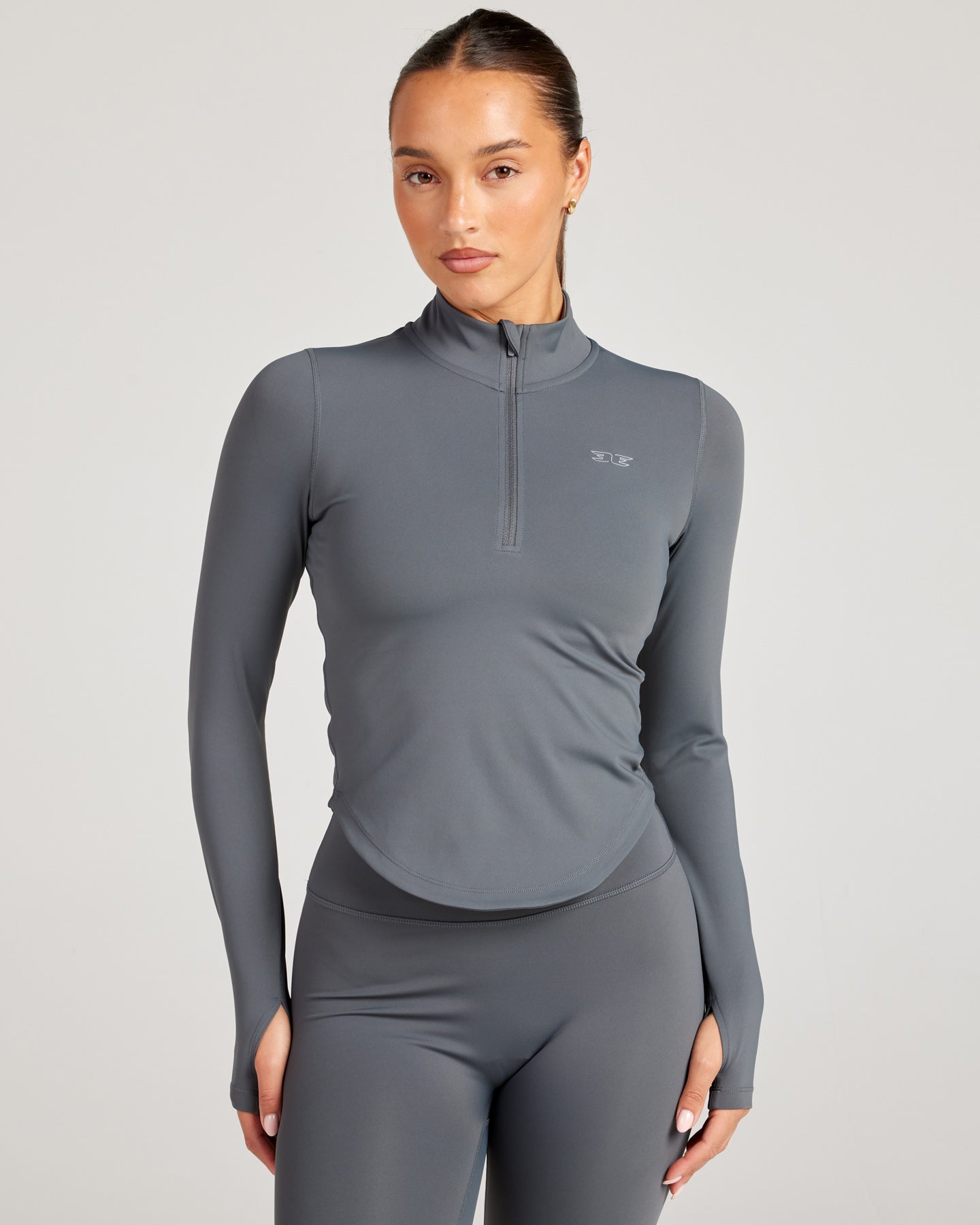 ProForm Curved 1/4 Zip - Grey – Elite Eleven