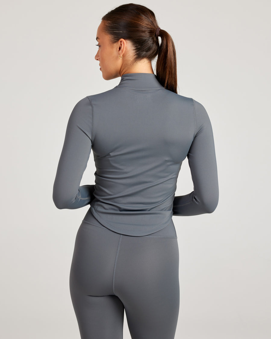 ProForm Curved 1/4 Zip - Grey – Elite Eleven