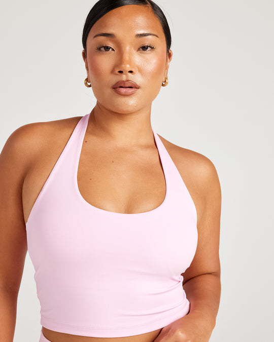 Aura Halter Tank Candy Pink Elite Eleven