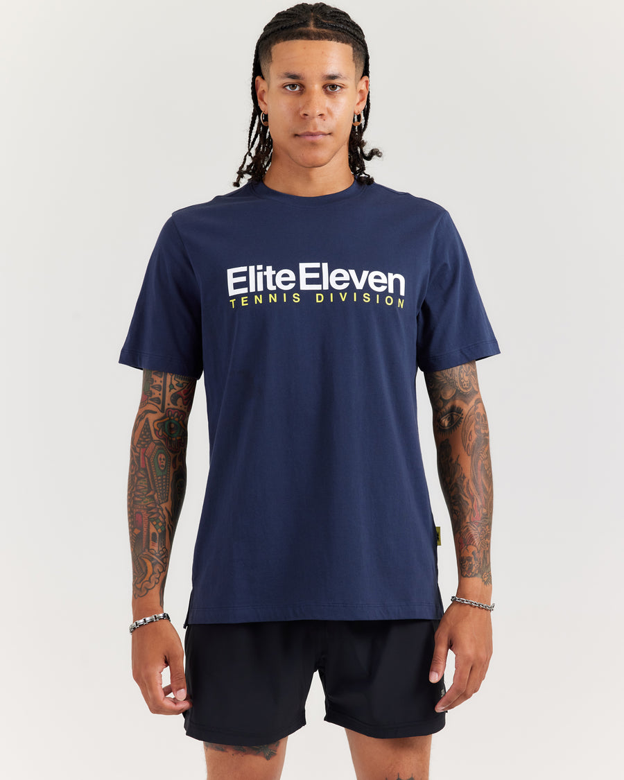 Men's Tennis Lite Tee - Navy – Elite Eleven